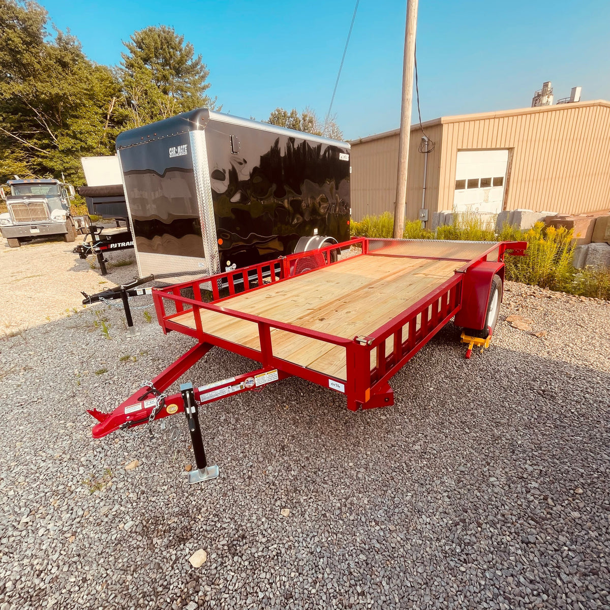 2025 CAR MATE 6X12 ANGLE IRON W/ SIDE RAMPS – J & J Trailers & Equipment