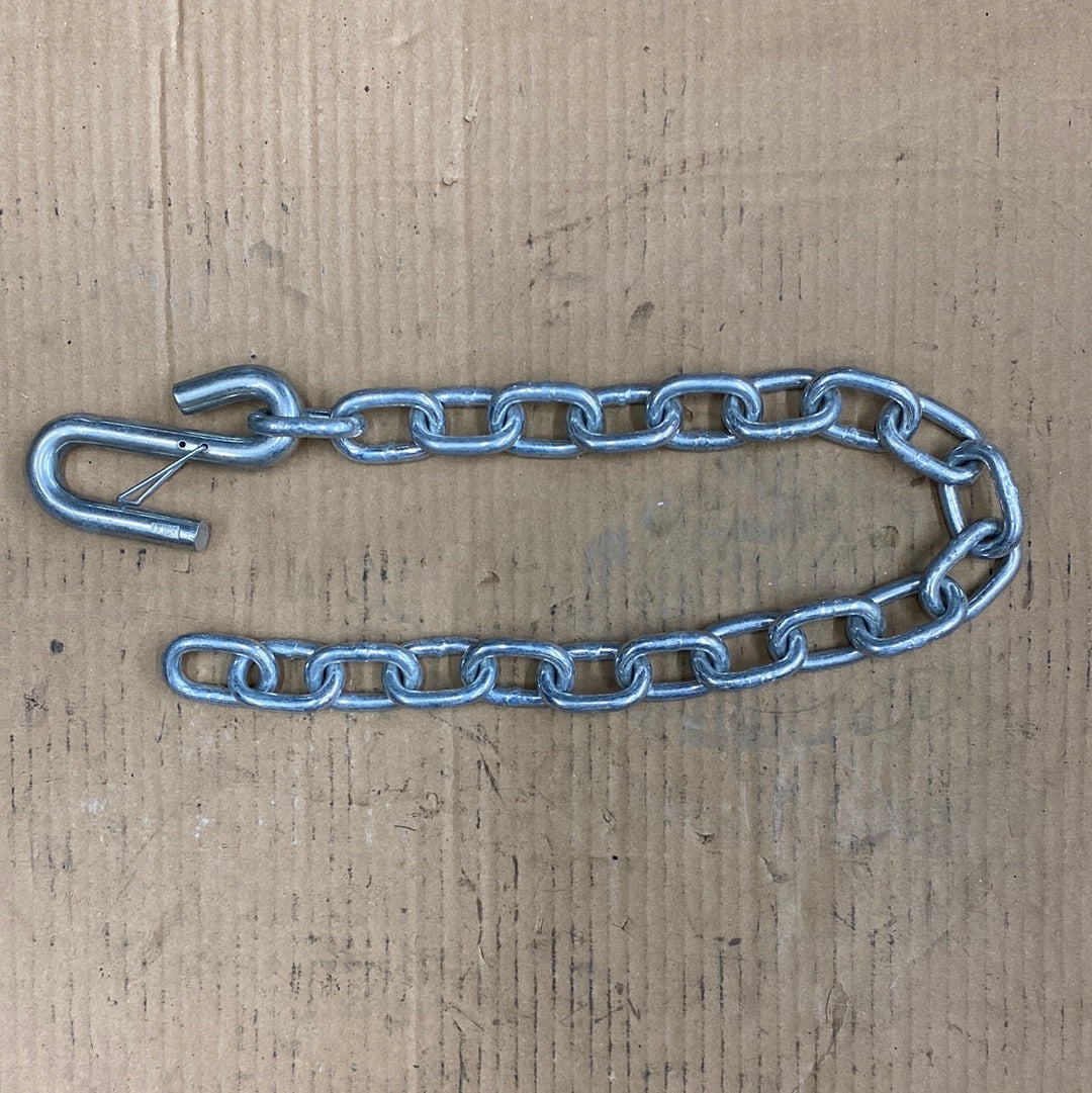 Silver Safety Chain 5/16x30" Forged (7.6K Capacity) – J & J Trailers ...