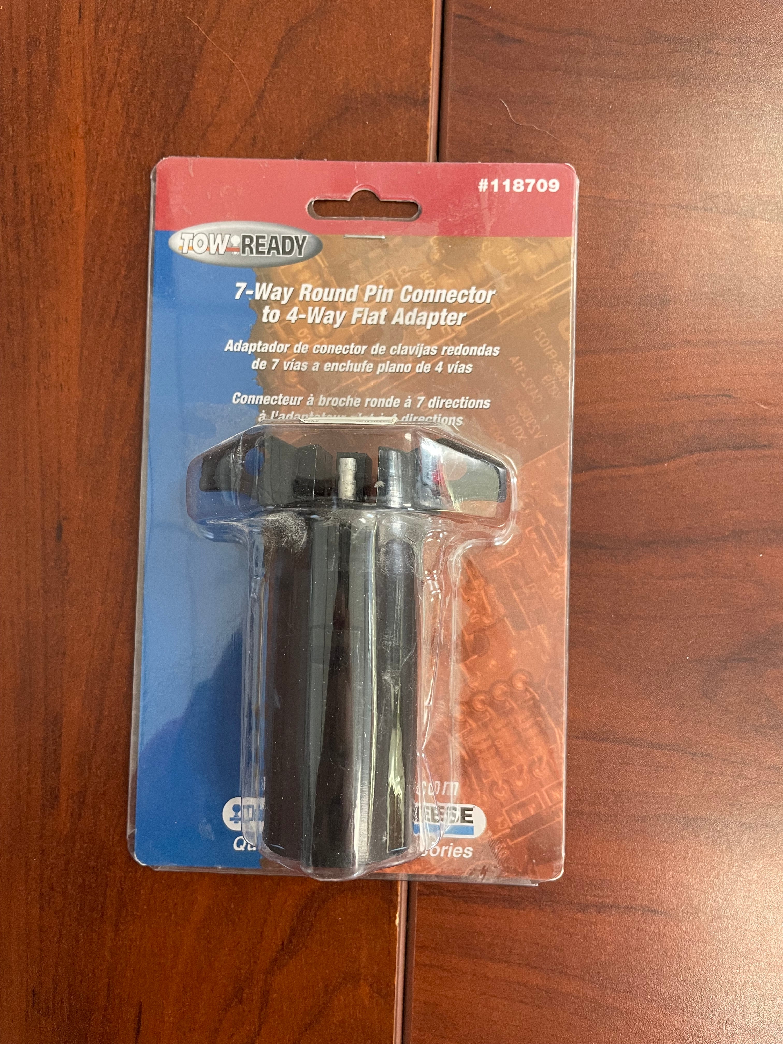 7-Way Round to 4-Way Flat Adapter, Pigtail – J & J Trailers & Equipment