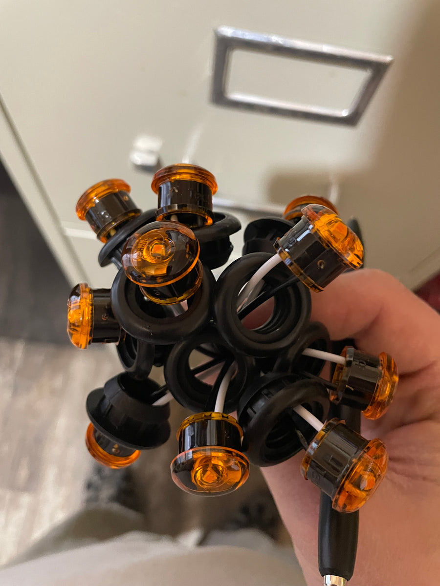 LED Marker Lights, Amber, PC – J & J Trailers & Equipment