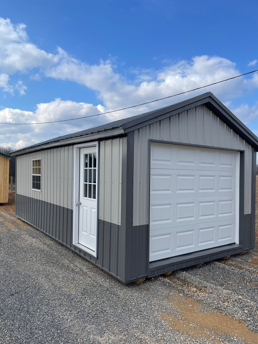 12X24 Garage w/ 2 Windows – J & J Trailers & Equipment