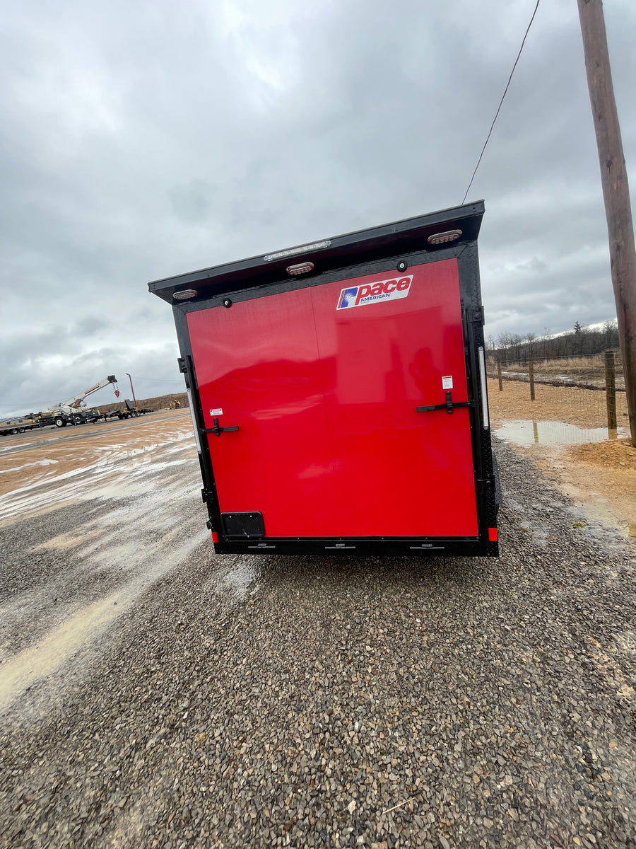 2023 PACE 7X12 JOURNEY SE Blackout w/ Rear Spoiler and Load Lights – J ...