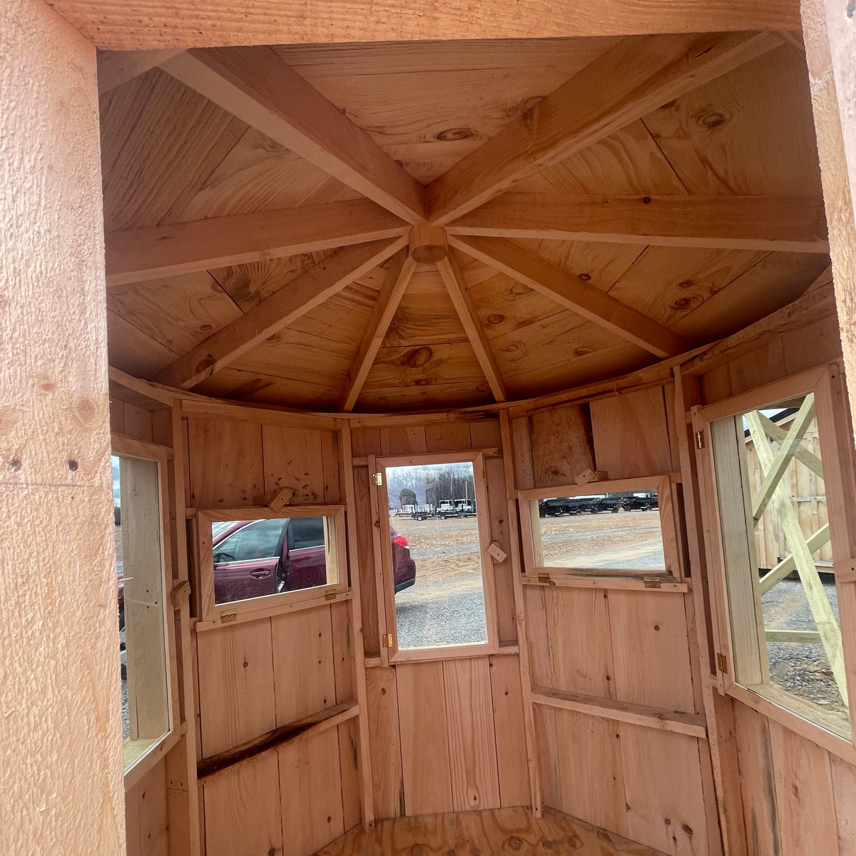 6X6 Octagon Hunting Shanty – J & J Trailers & Equipment